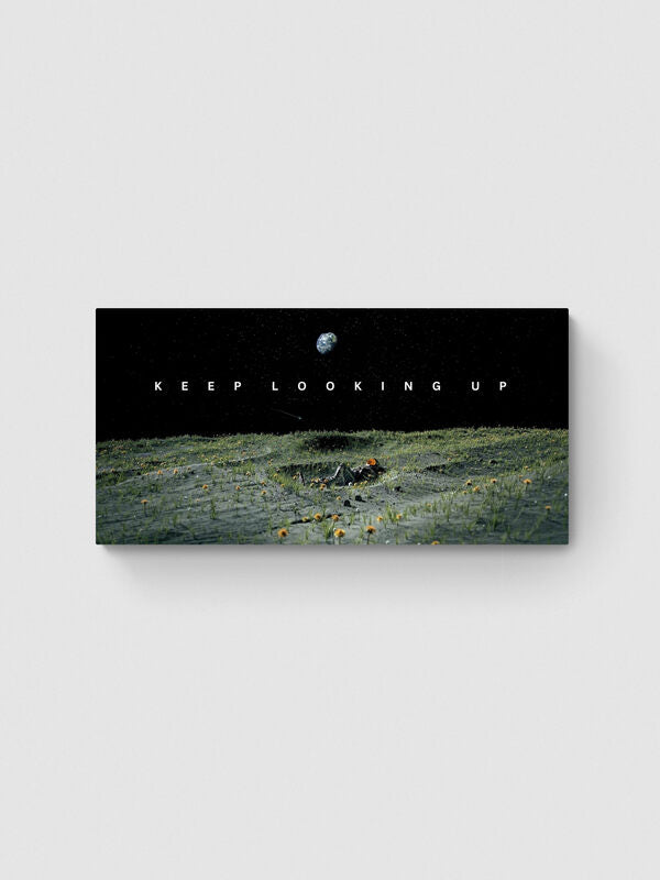 KEEP LOOKING UP MOTIVATIONAL WALL ART BY REDROAR